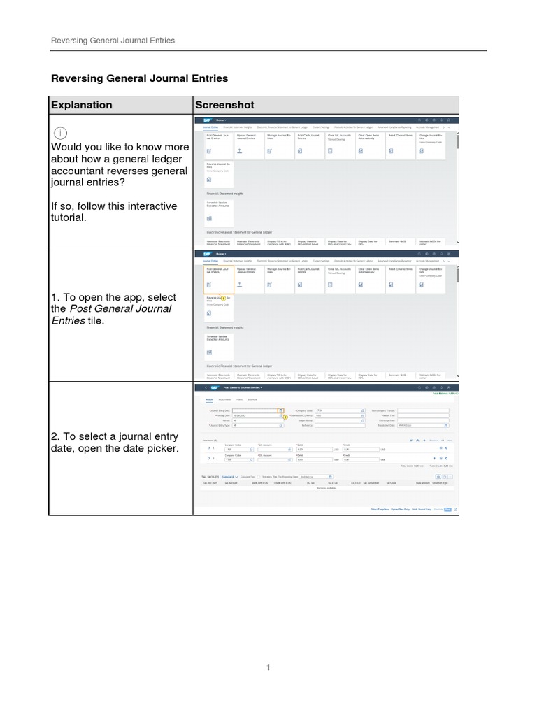 Reversing General Journal Entries | PDF | Debits And Credits | Business