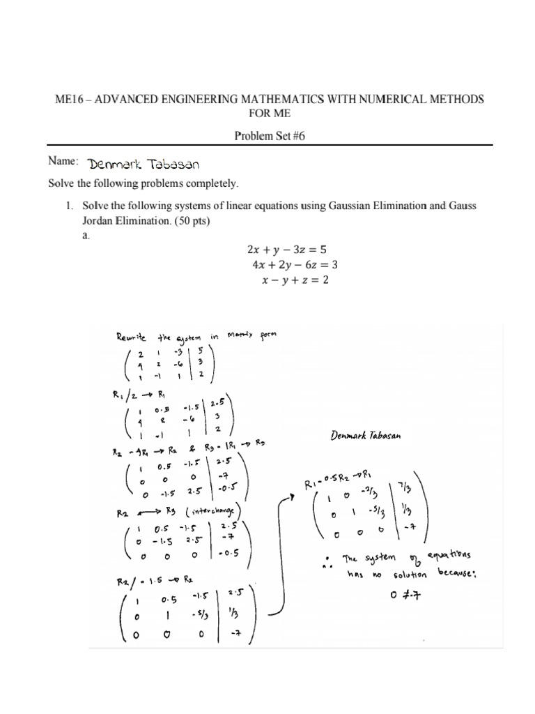Me16 Problemset6 Tabasan | PDF