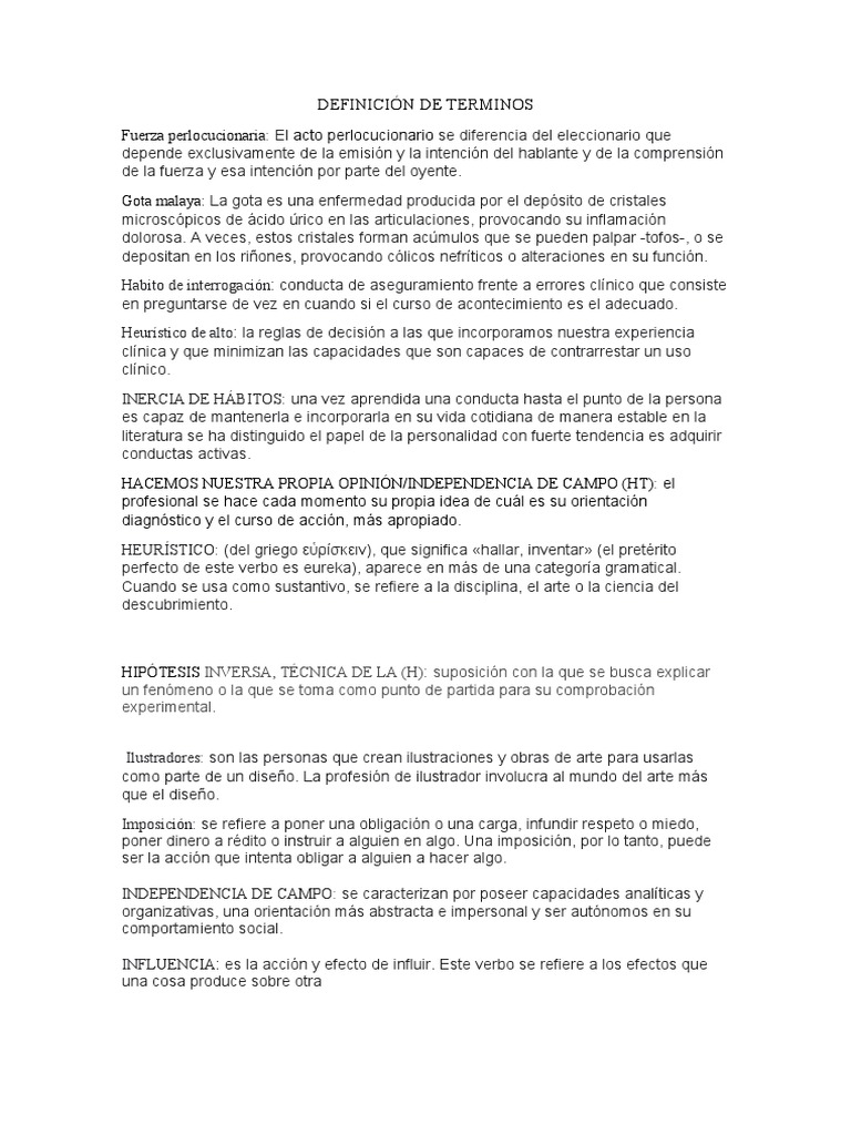 Definición de Terminos | PDF | Comunicación | Información