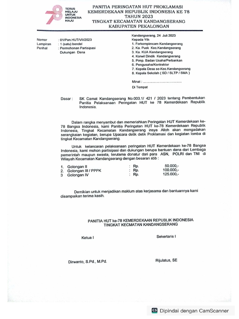 Proposal HUT. Ke 78 | PDF