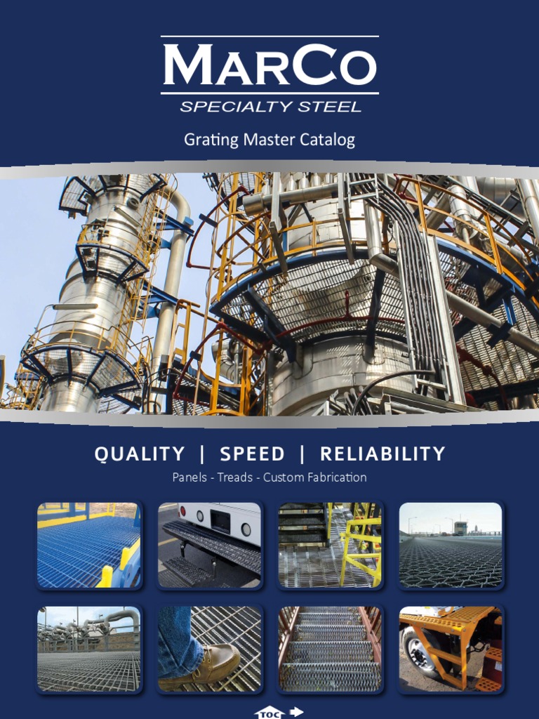 MARCO Grating Master Catalog Final 2015 For Web 1 | PDF | Steel | Rivet
