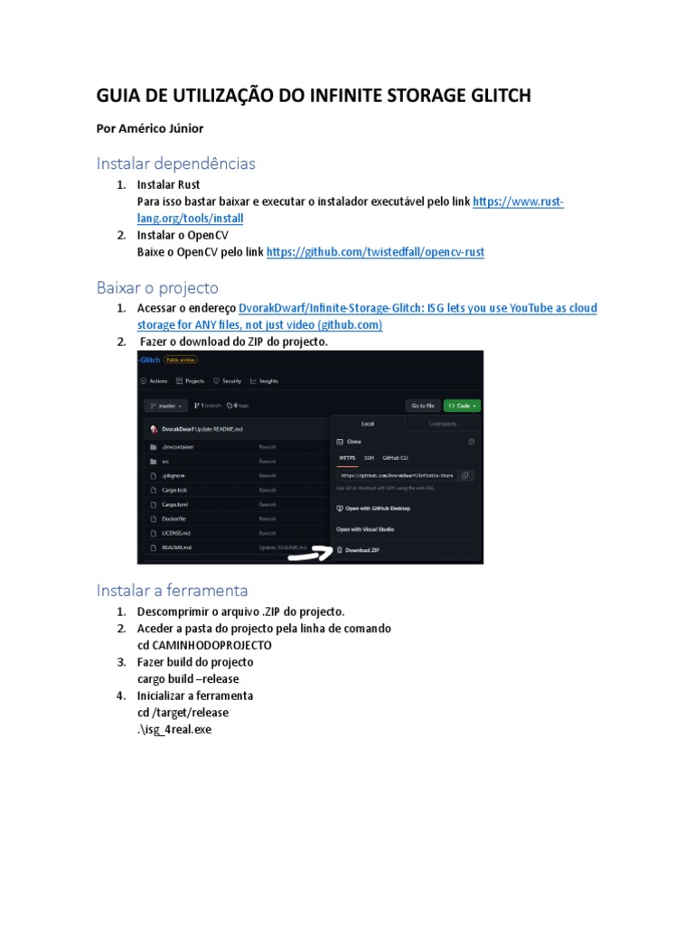 Guia de Utilização Do Infinite Storage Glitch | PDF | Computadores