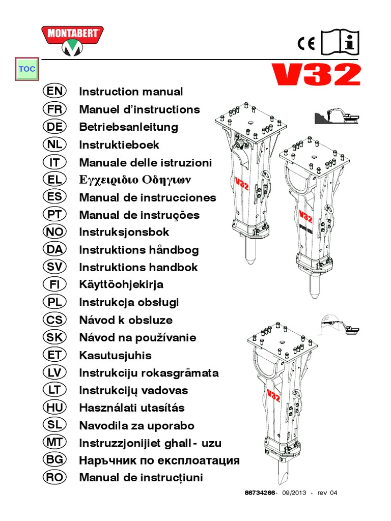 Hydraulic Rock Breaker Manual | PDF | Materials | Physical Sciences