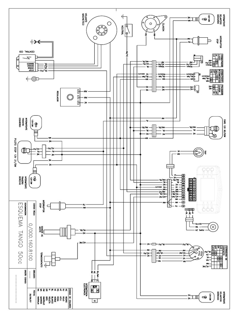 Schéma Electrique Tango 50 | PDF