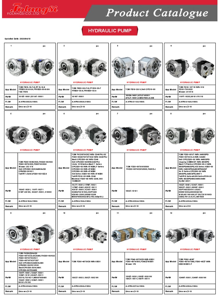 Hydraulic Pump | PDF | Vehicle Technology | Engines