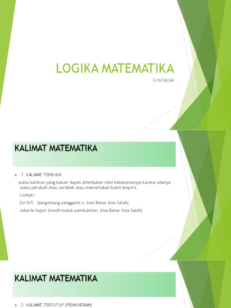 Logika Majemuk - Negasi | PDF
