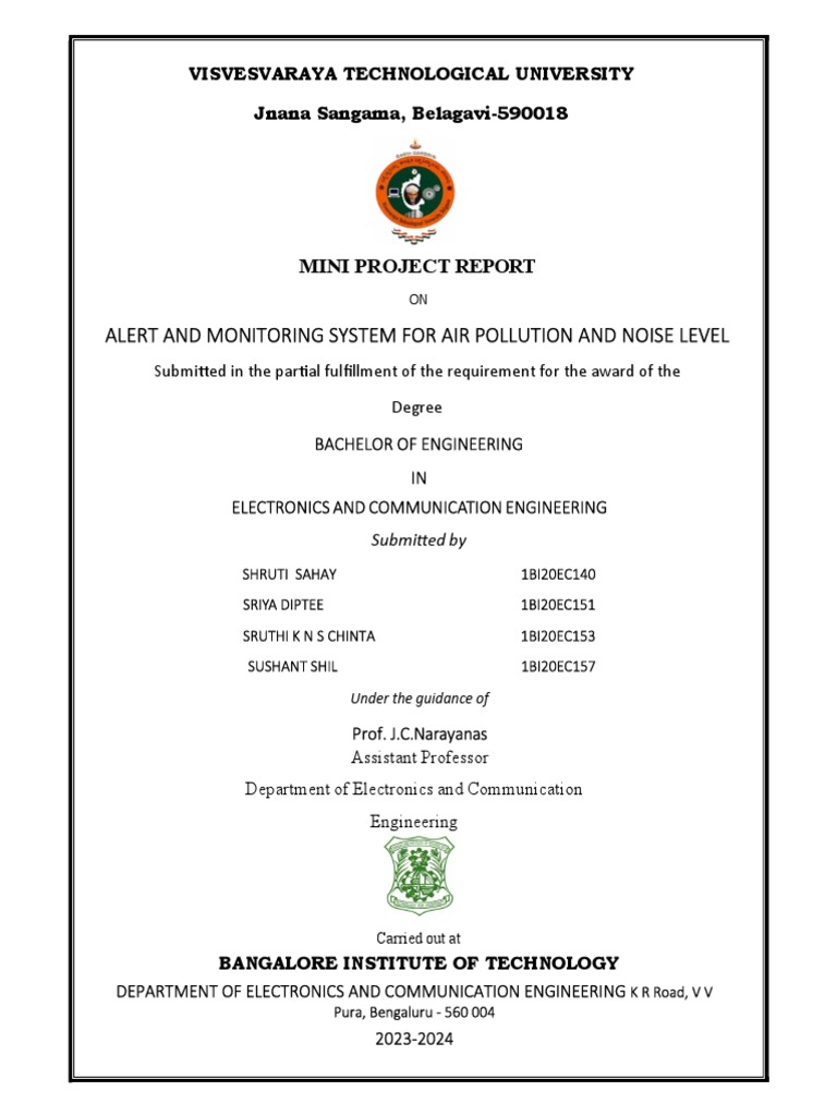 Mini Project Final | PDF | Sensor | Arduino