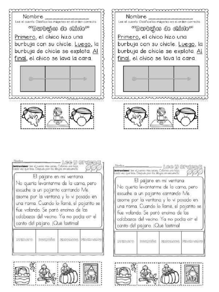 Cuentos Secuencias Segundo | PDF