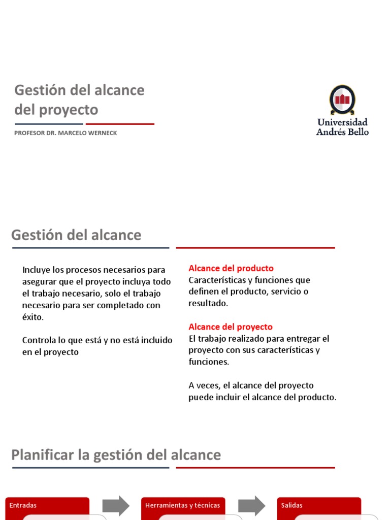Sesión 3 - Gestion Del Alcance Del Proyecto | PDF | Business