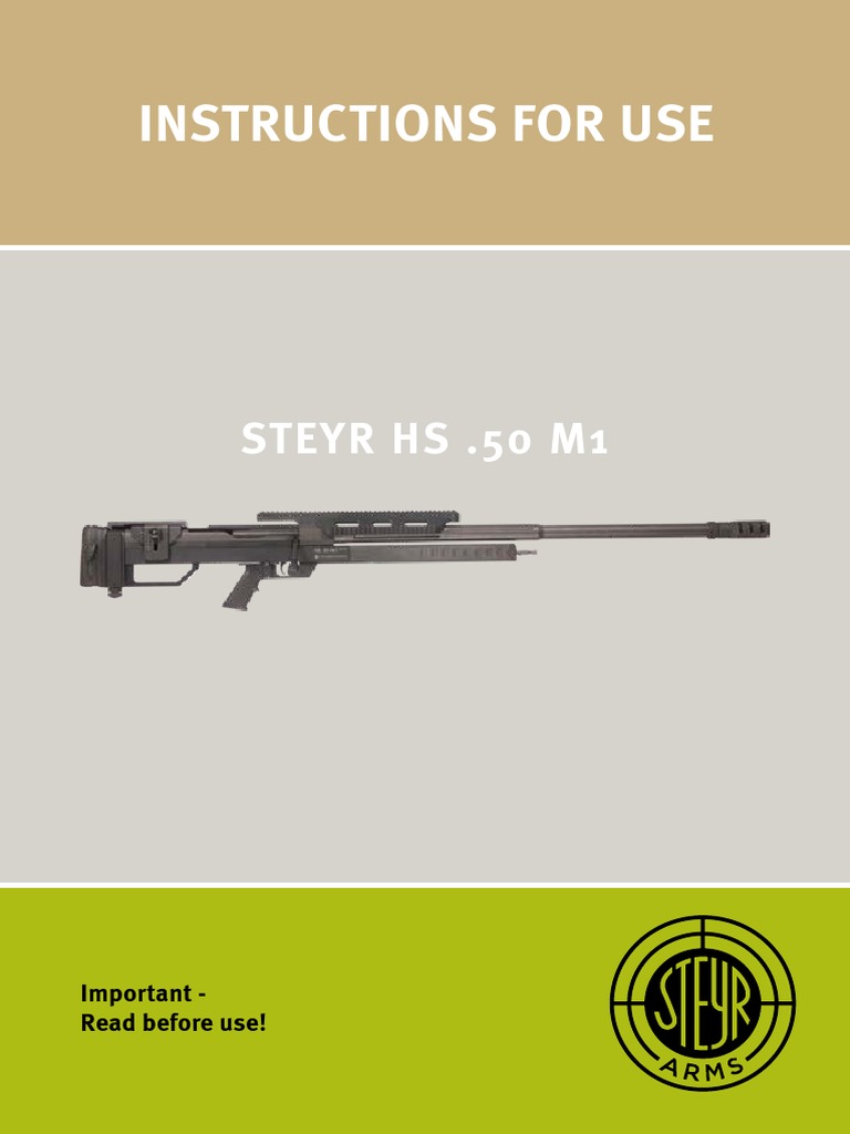 Manual Steyr HS 50. M1 | PDF | Magazine (Firearms) | Cartridge (Firearms)