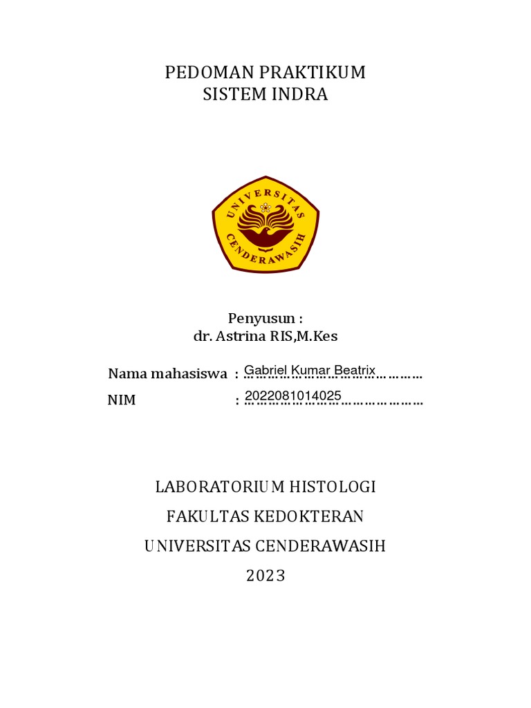 PEDOMAN PRAKTIKUM Sistem Indra Gabriel | PDF