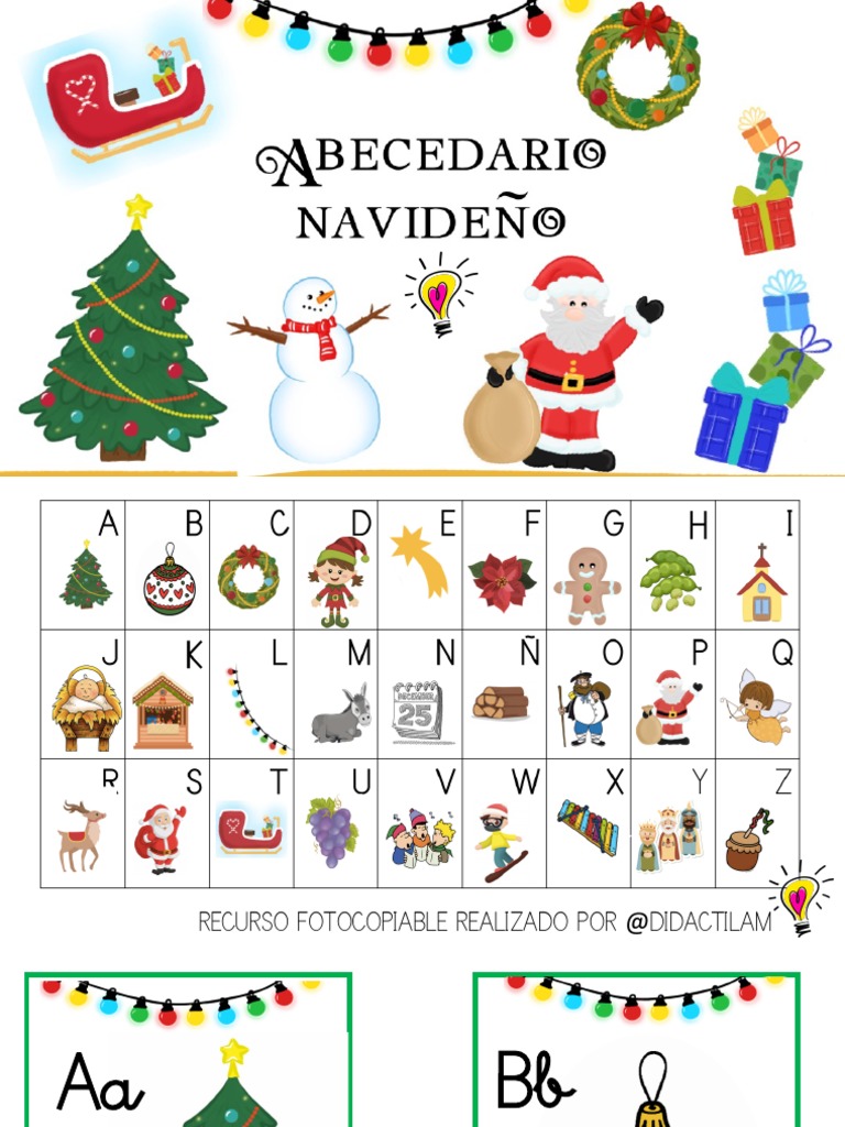 Recursos Didácticos: Abecedario Navideño | PDF