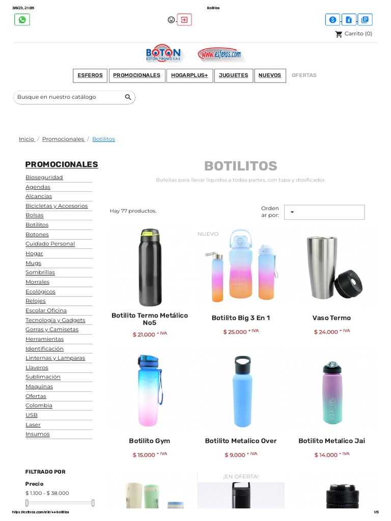 Botilitos: Botellas para líquidos | PDF | Hojas de estilo en cascada ...