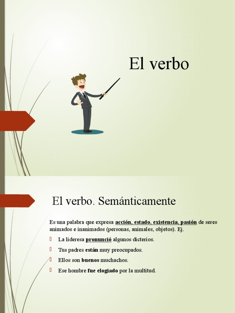 El Verbo | PDF | Verbo | Morfología