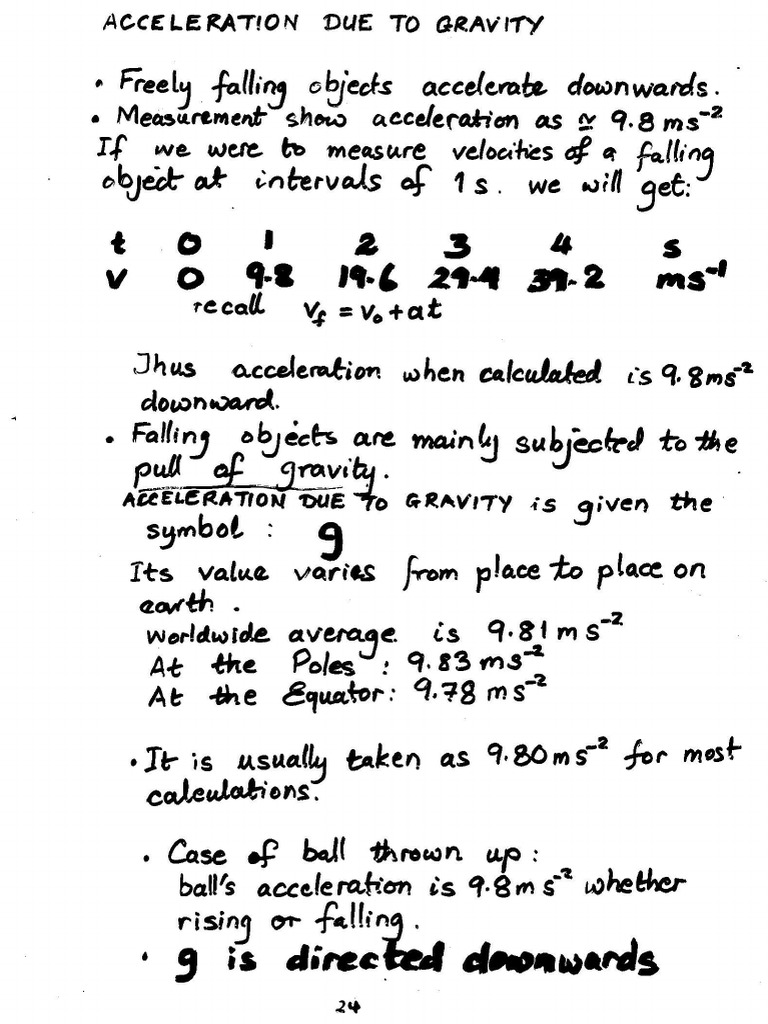 Free Fall Motion Topic 3 | PDF