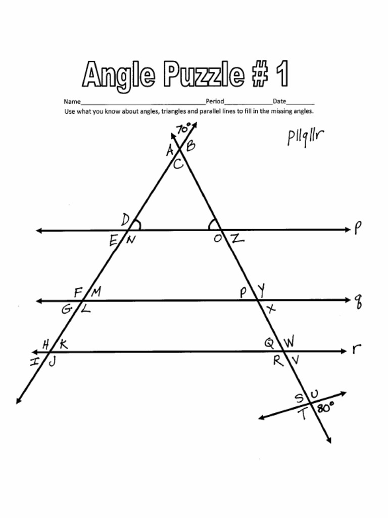 Angle Puzzles Pdf