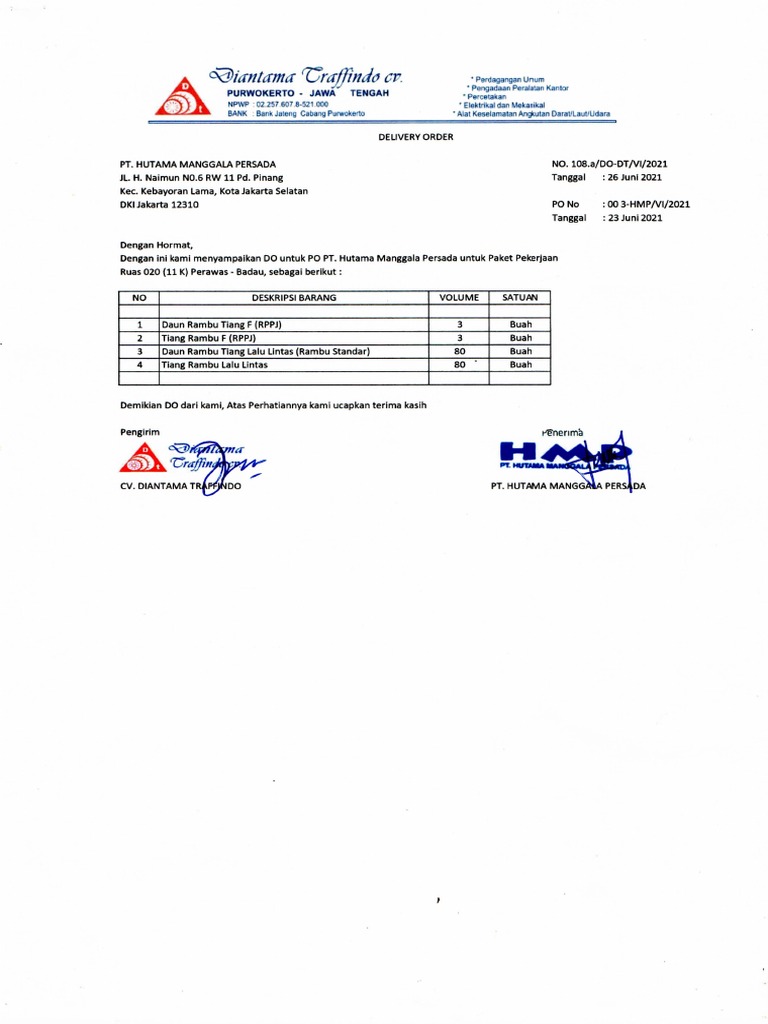 Do - 020 (Rambu Standar - RPPJ) | PDF