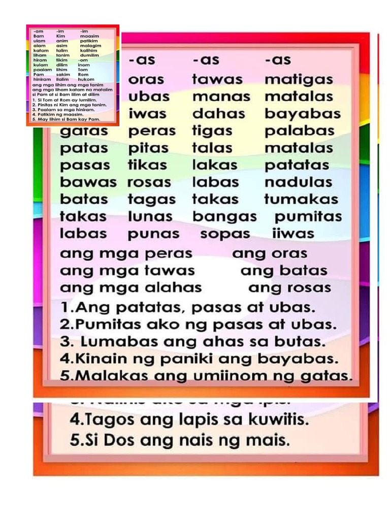 Tagalog Reading Materials | PDF