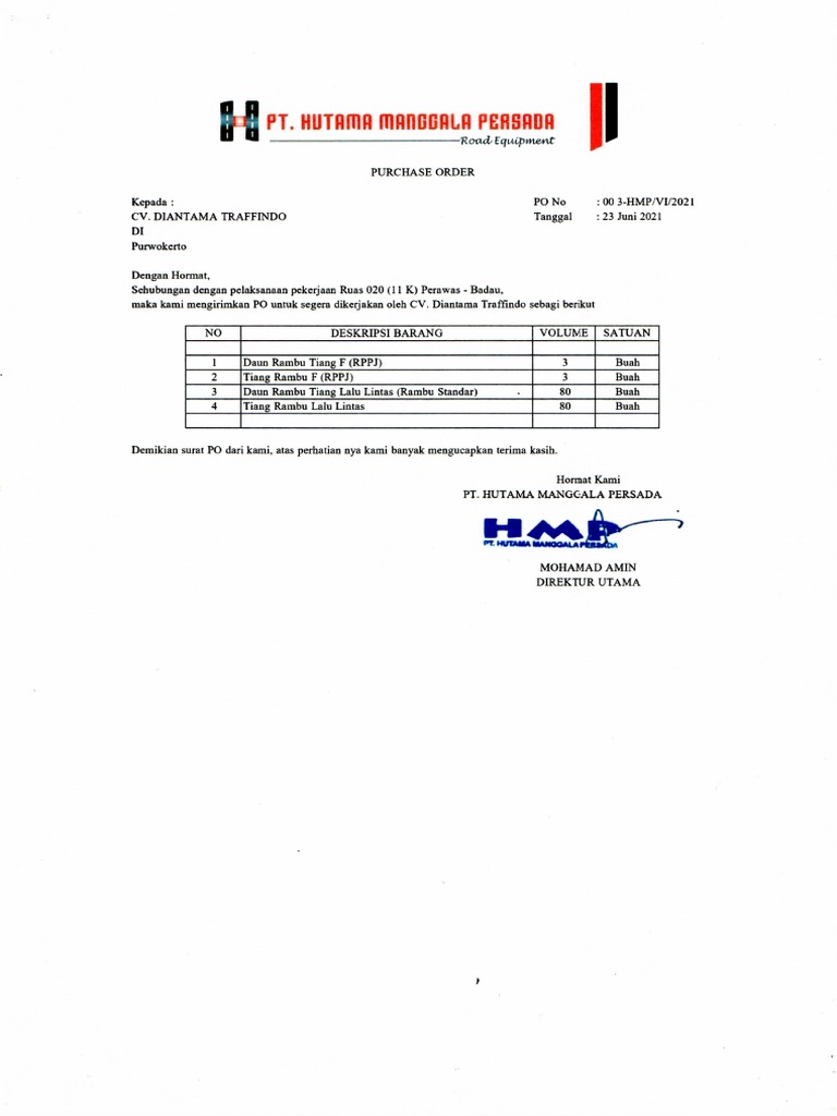 Po - 020 (Rambu Standar - RPPJ) | PDF
