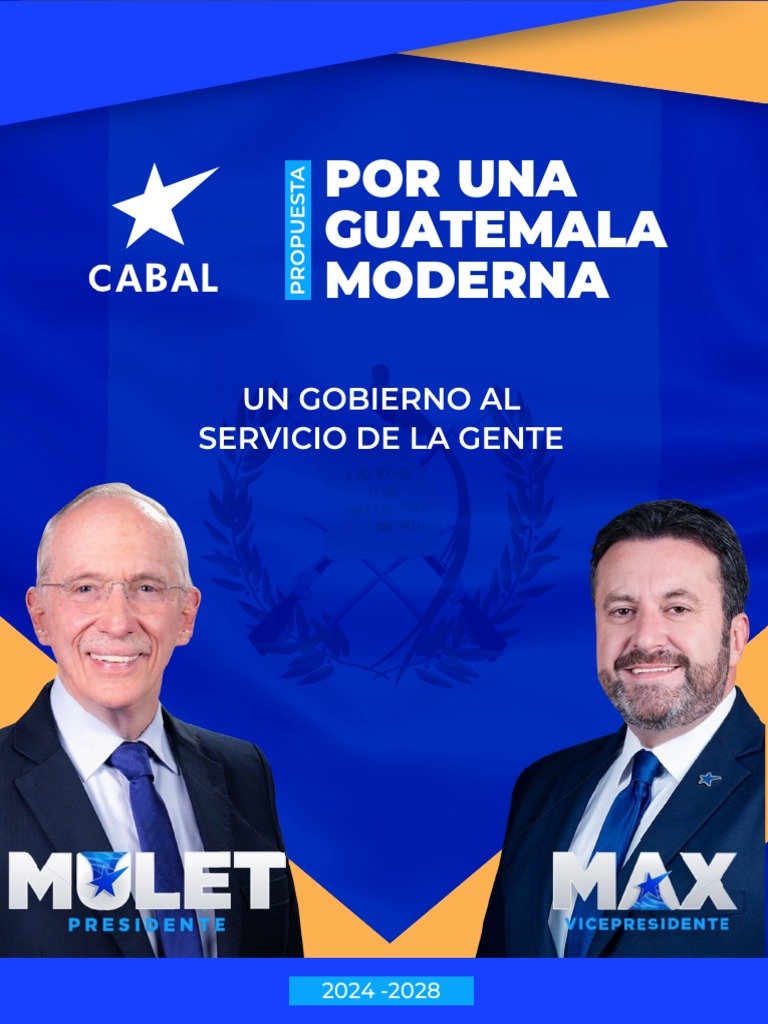 Propuesta Por Una GT Moderna CABAL 2024 2028 | PDF | Guatemala | Estado ...