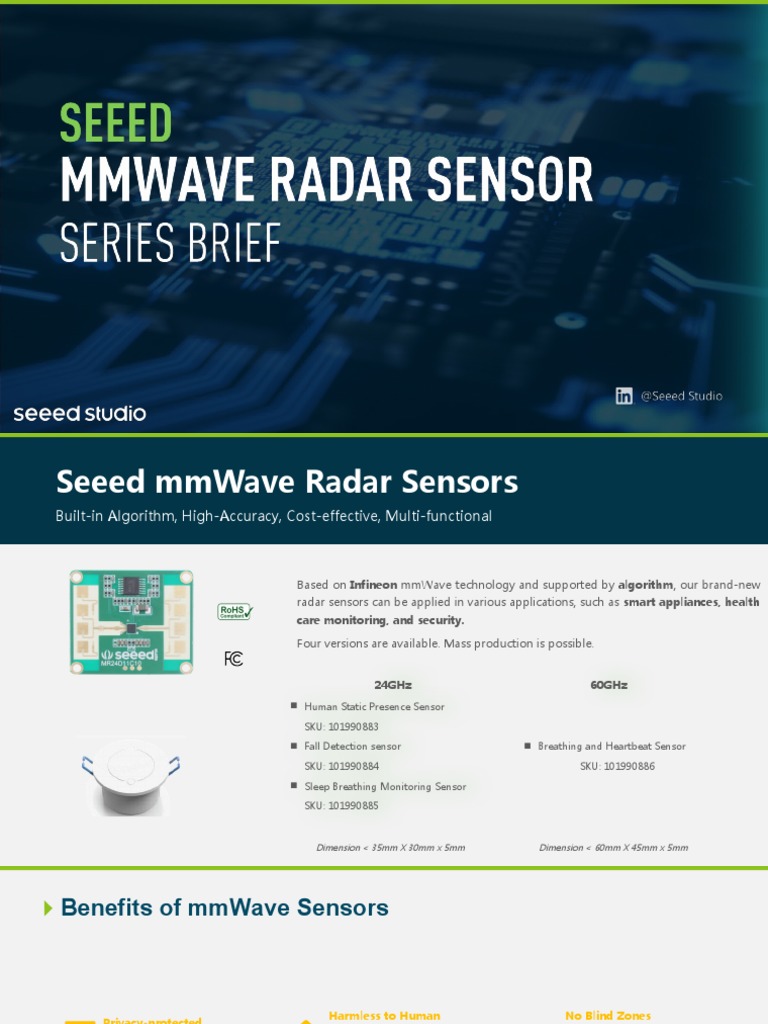 Sed MmWave Sensor Series V2.0 | PDF | Radar | Heart Rate