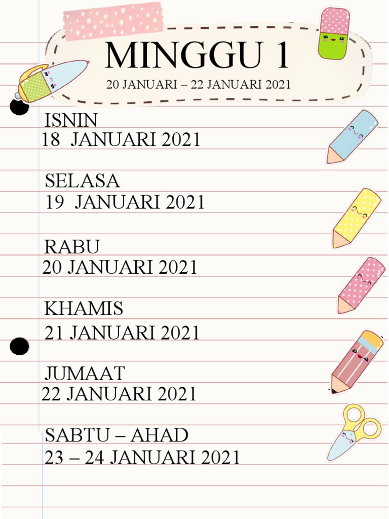 Divider Mingguan 2023 | PDF