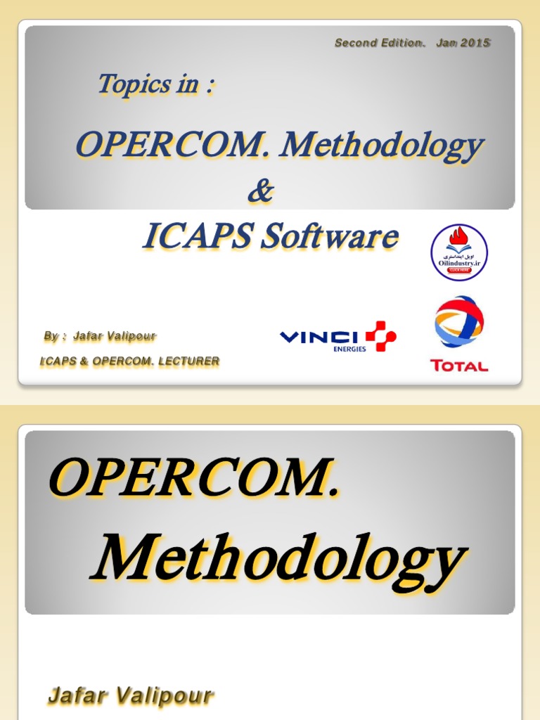 533CM-008-Opercom. Methodology & ICAPS Software | PDF | Manufactured Goods | Equipment