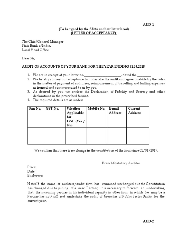 AUD Formats For BR Auditors REVISED | PDF