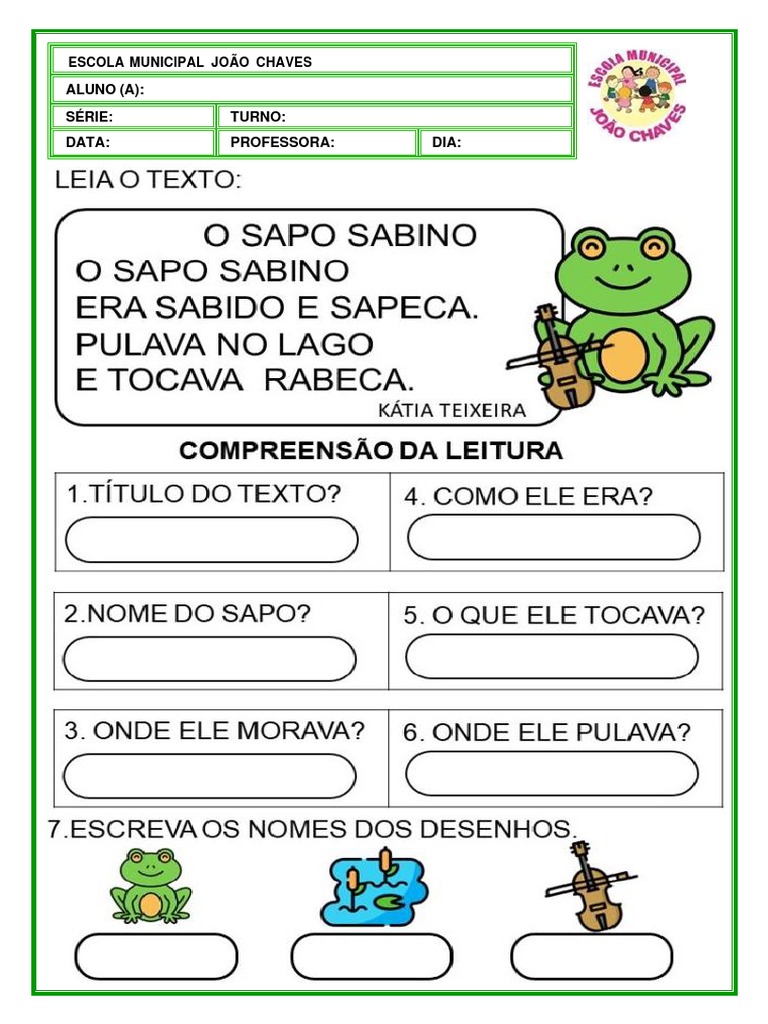 Sequencia o Sapo Sabino | PDF