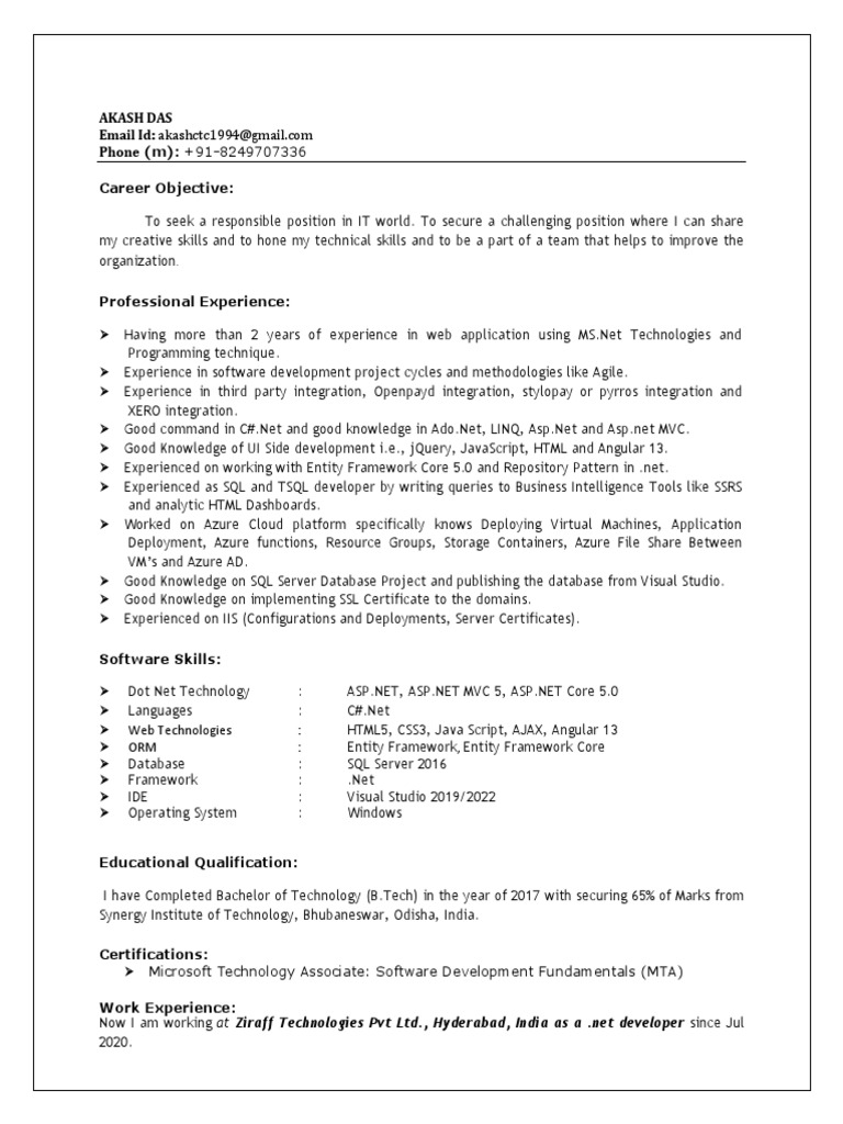 Akash Das | PDF | Microsoft Sql Server | Entity Framework
