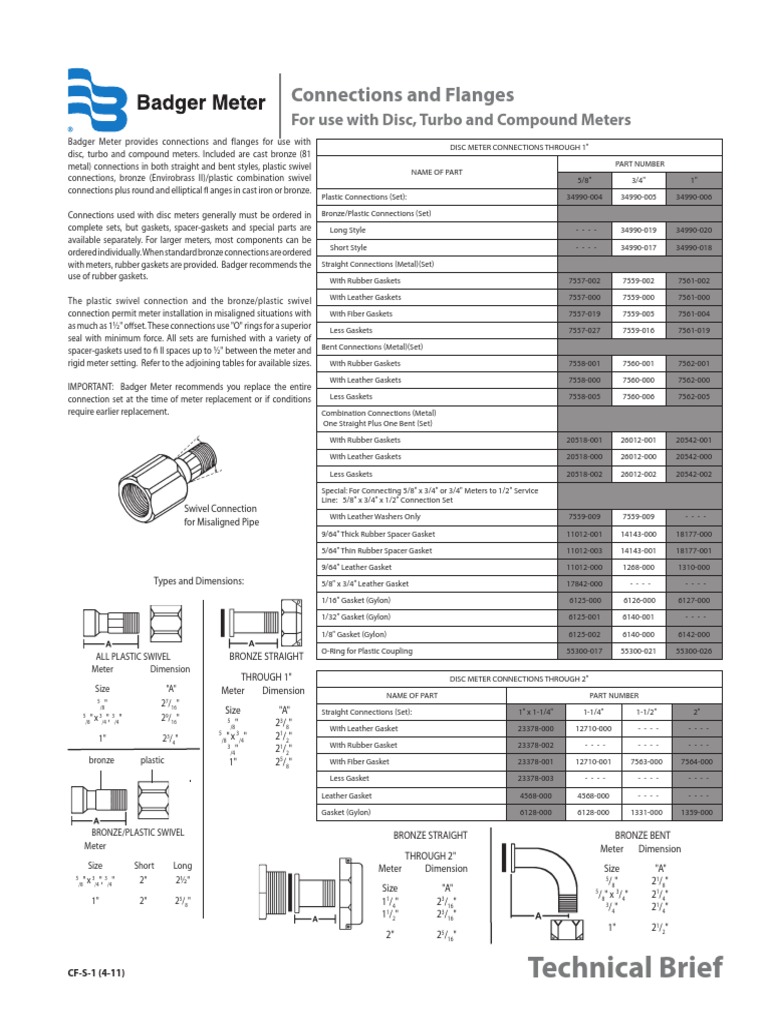 PFT 1e and PFT 4e Connections and Flanges | PDF