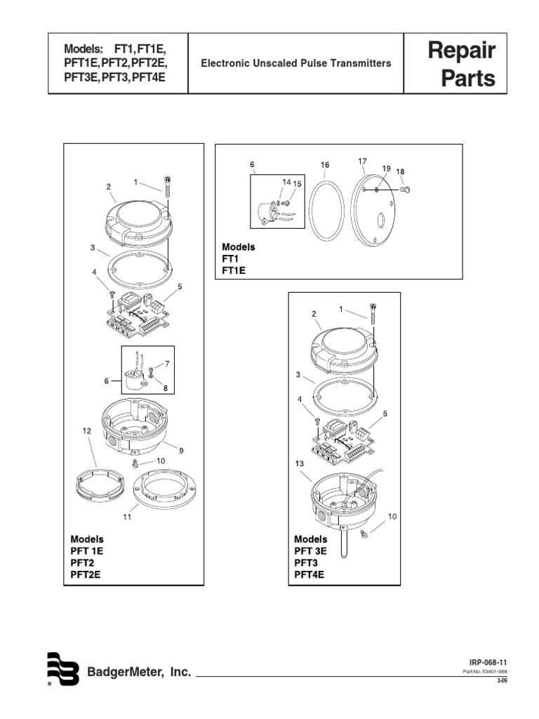 PFT 1e and PFT 4e Spare Parts | PDF | Equipment | Manufactured Goods