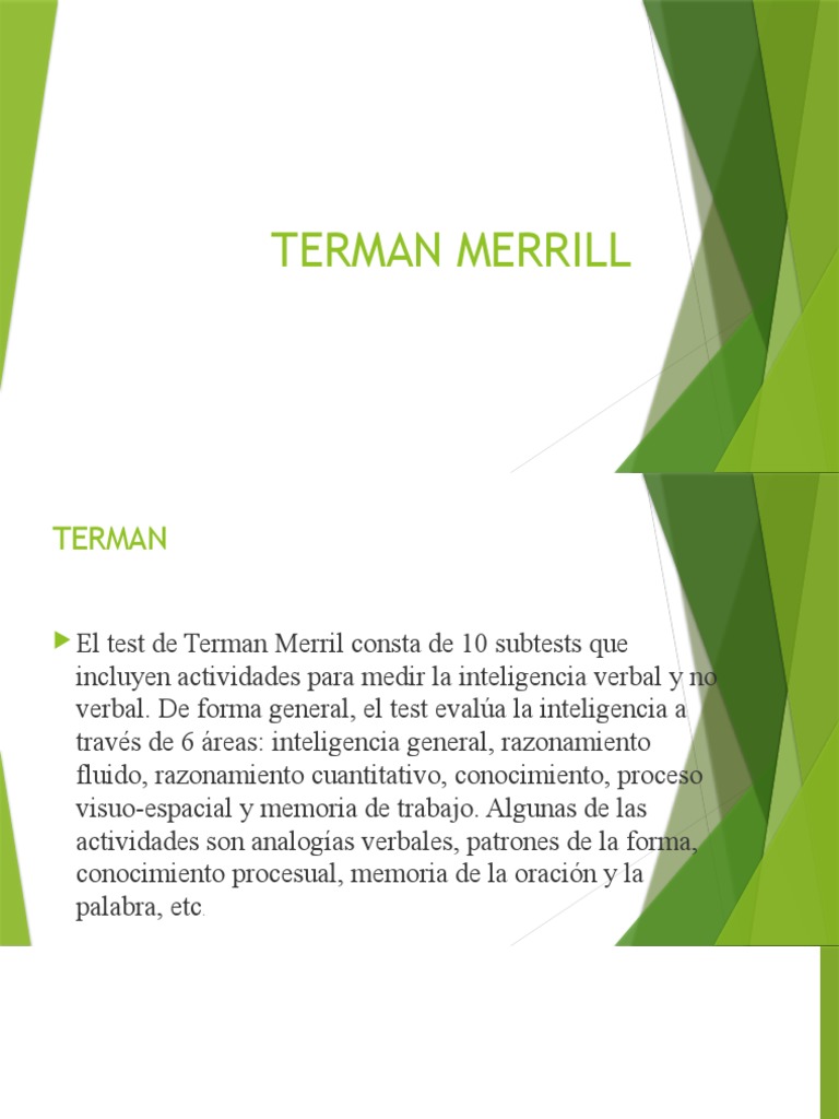 TERMAN MERRILL ppt | PDF