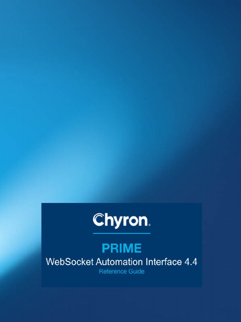 PRIME WebSocket Automation Interface | PDF | Parameter (Computer ...