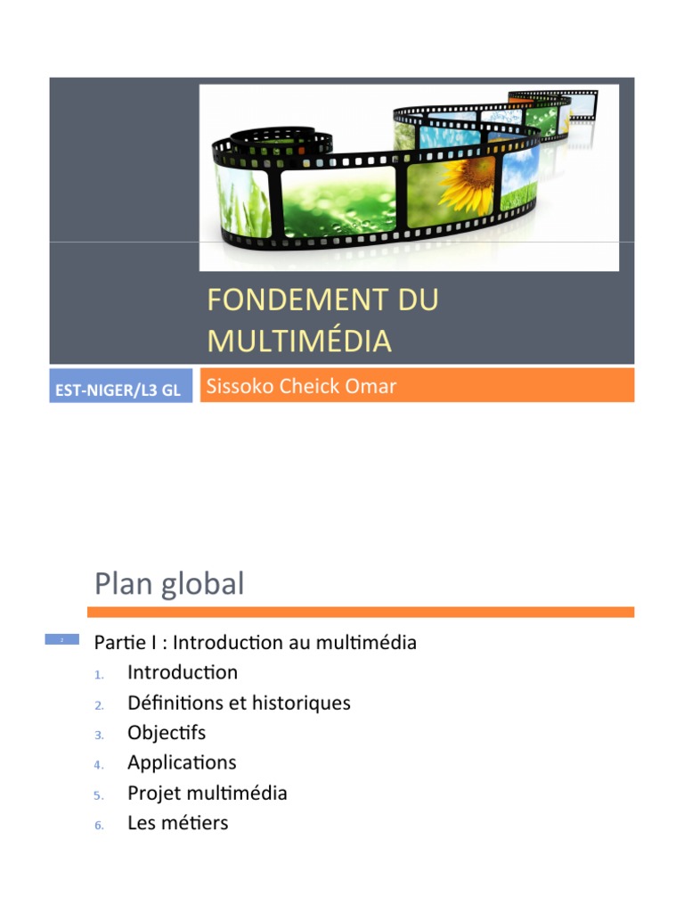 Cours Technique Multimedia Chap 1 | PDF