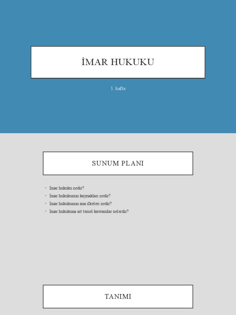 Imar 1 | PDF