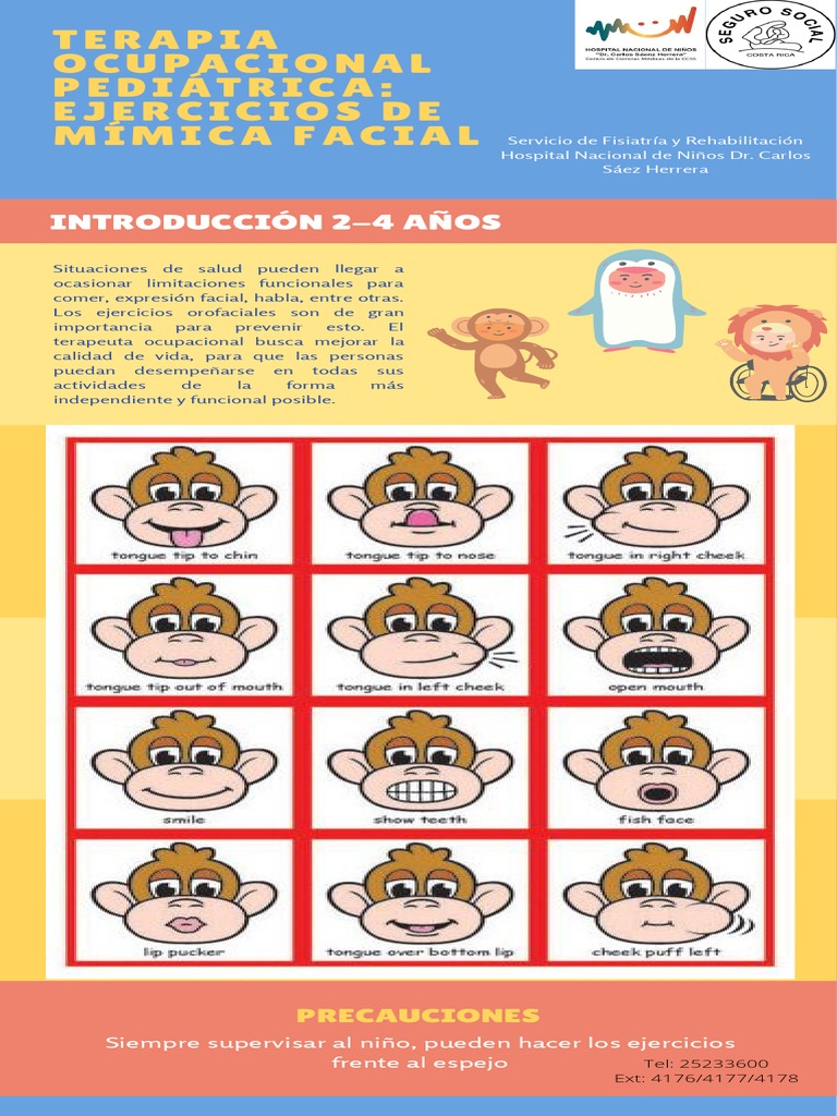 Mimica Facial 2 A 4años Monitos | PDF