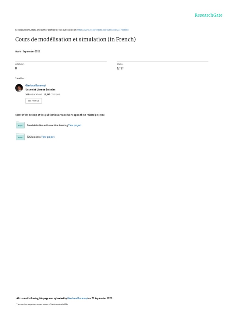 Cours 6 Simulation Et Modelisation | PDF