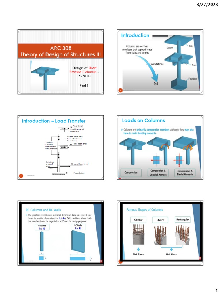 Column Design - BS 8110 | PDF | Column | Building