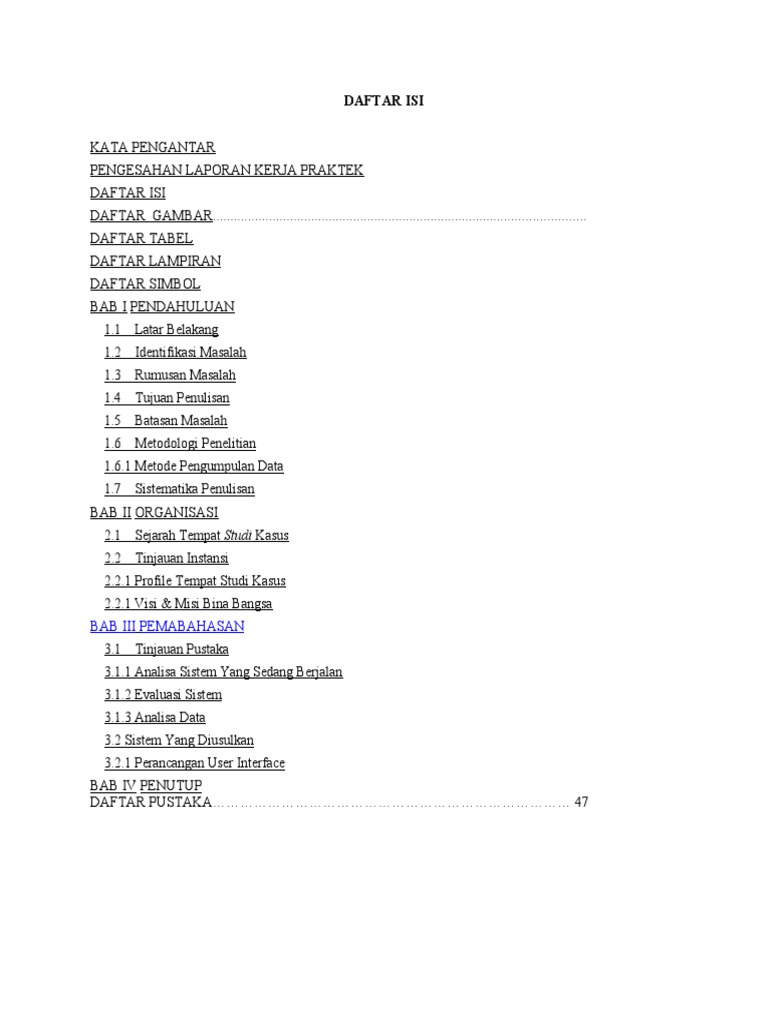 Daftar ISI | PDF