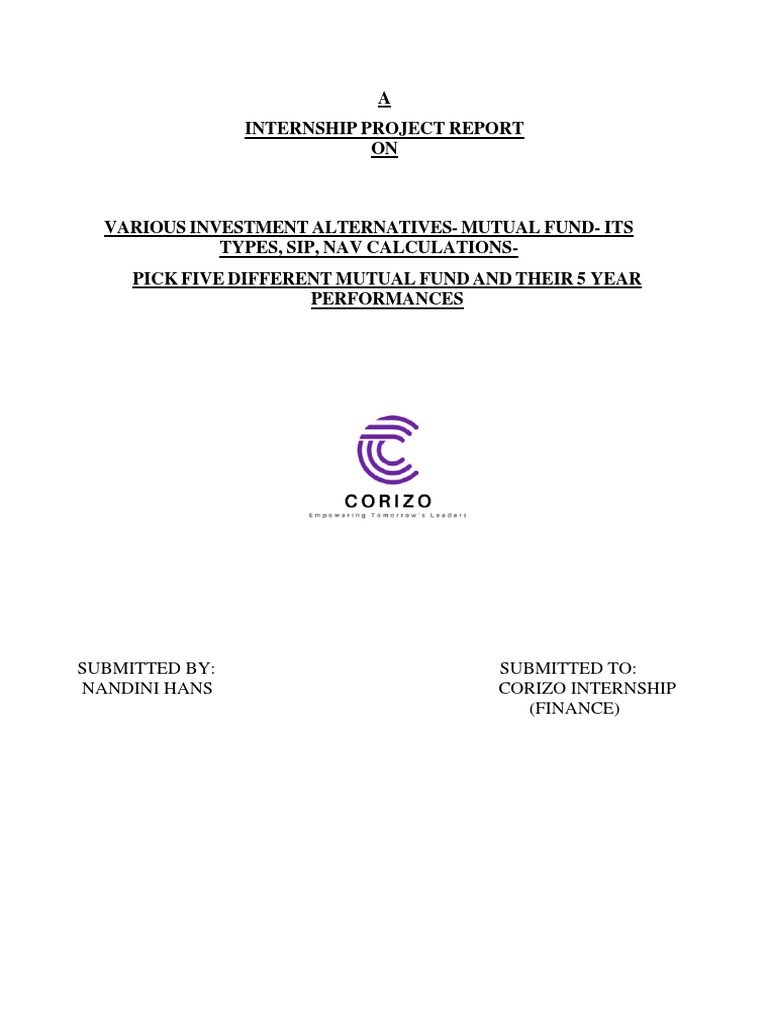 corizo internship report nandini | PDF
