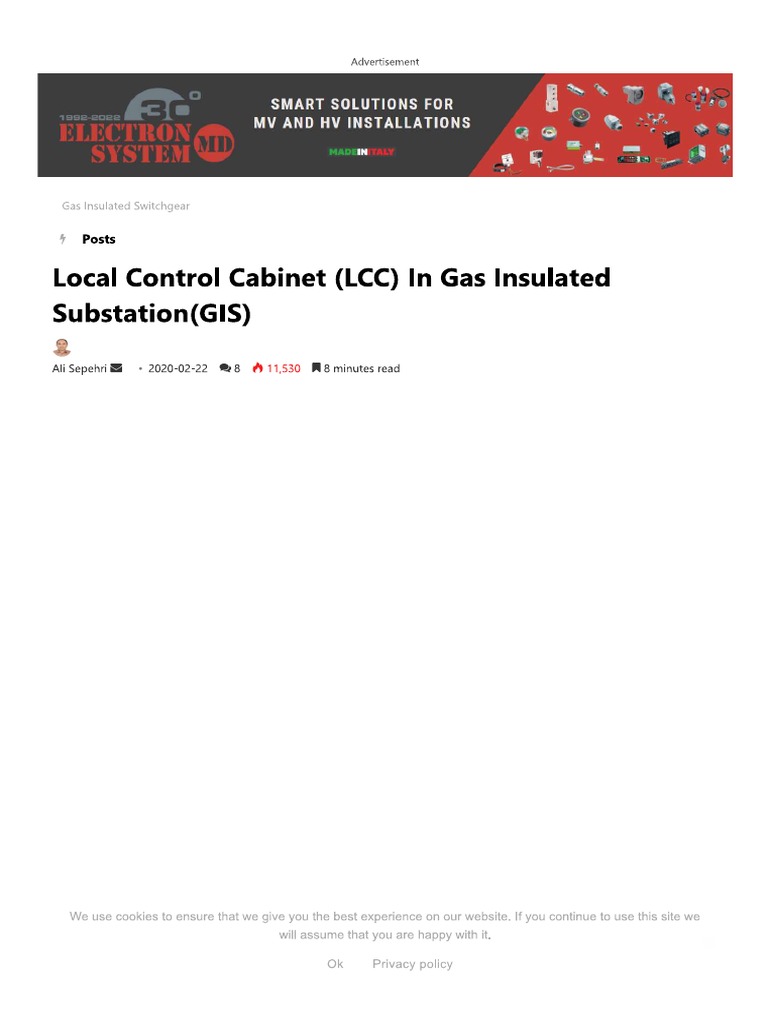 Local Control Cabinet (LCC) in Gas Insulated Substation (GIS) | PDF