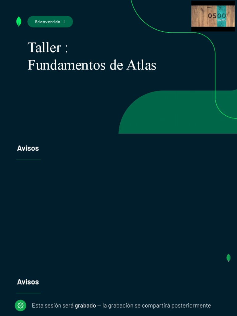 Atlas 101 Eworkshop Spanish | PDF | Mongo Db | Gestión de tecnología de ...