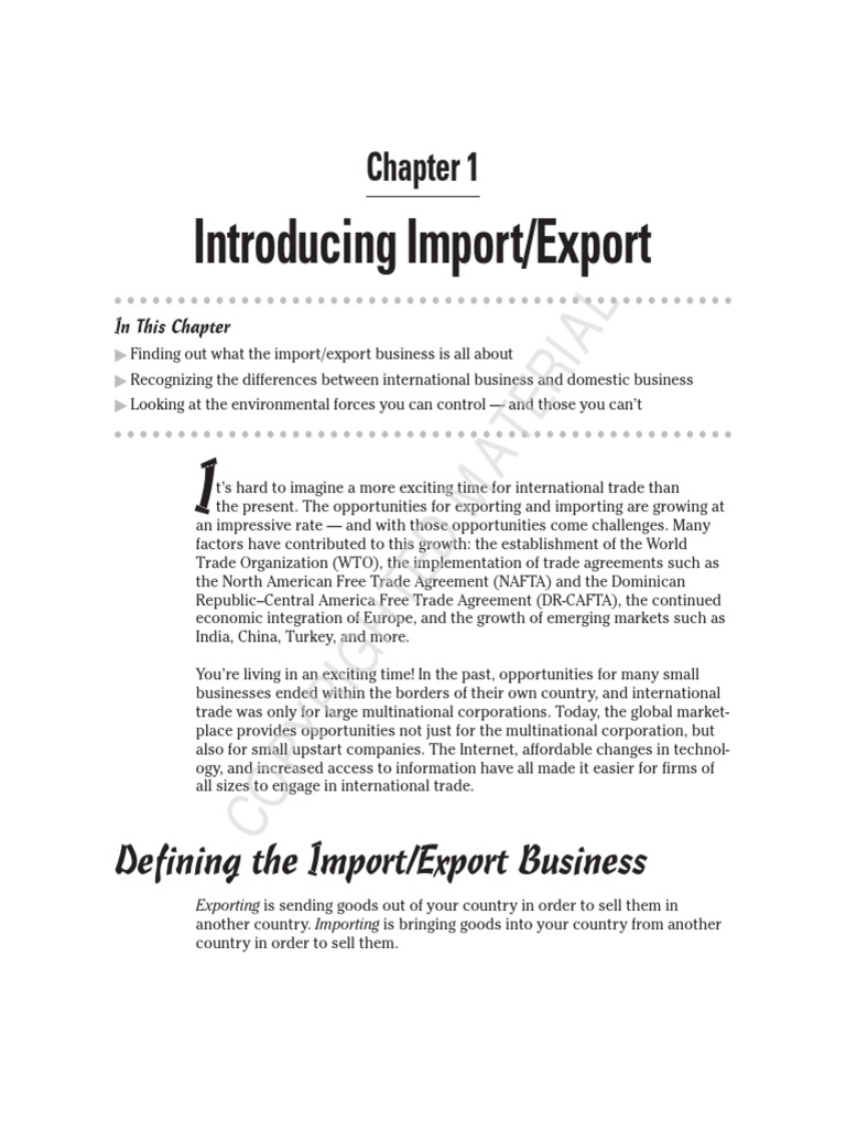 Introducing Import and Export-1-8 | PDF | Attitude (Psychology) | Exports Introducing Import and Export-1-8 | PDF | Attitude (Psychology) | Exports