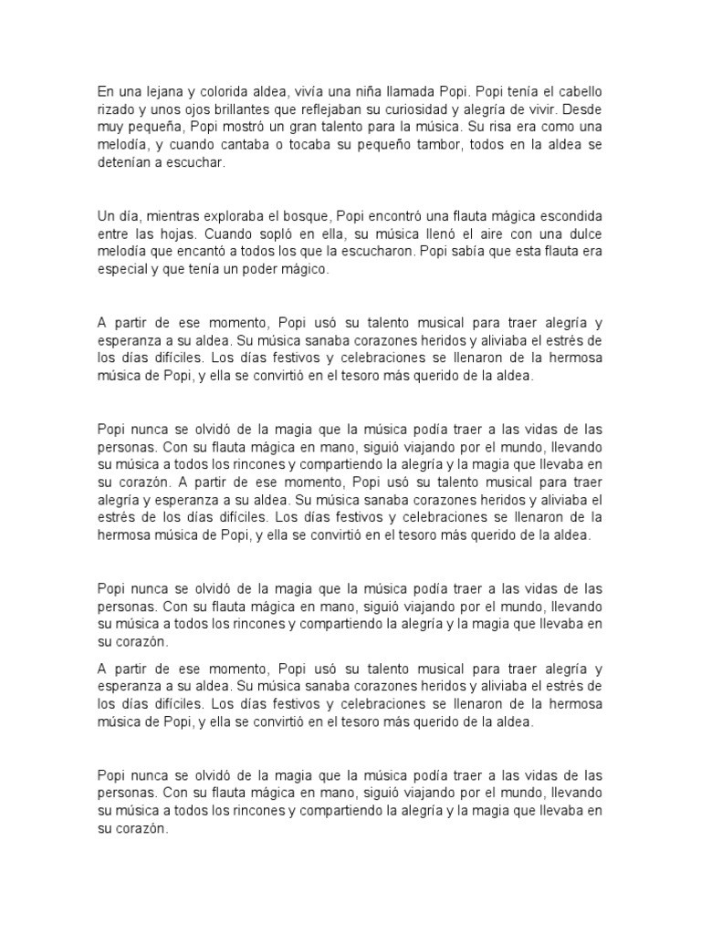 La Flauta Mágica de Popi | PDF