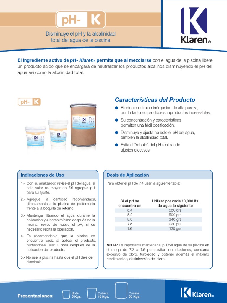 PH - Ficha Tecnica | PDF | Ph | Agua