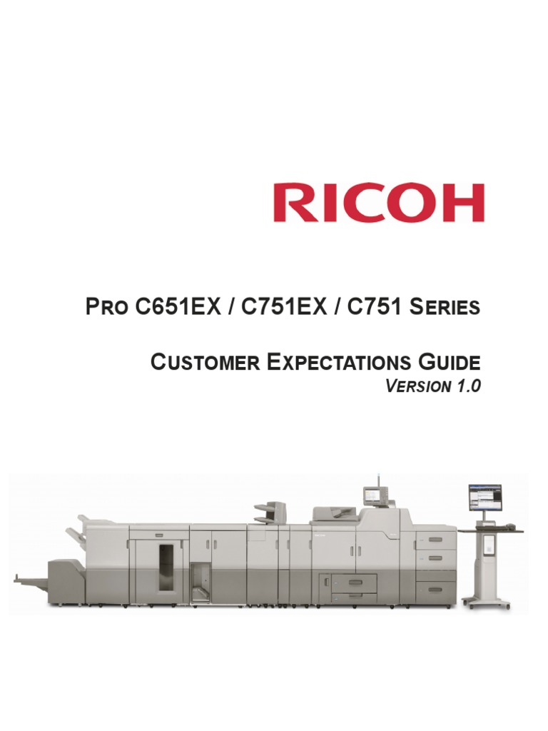 Pro C651EX C751 Series Customer Expectations Guide V1 - 0 | PDF ...