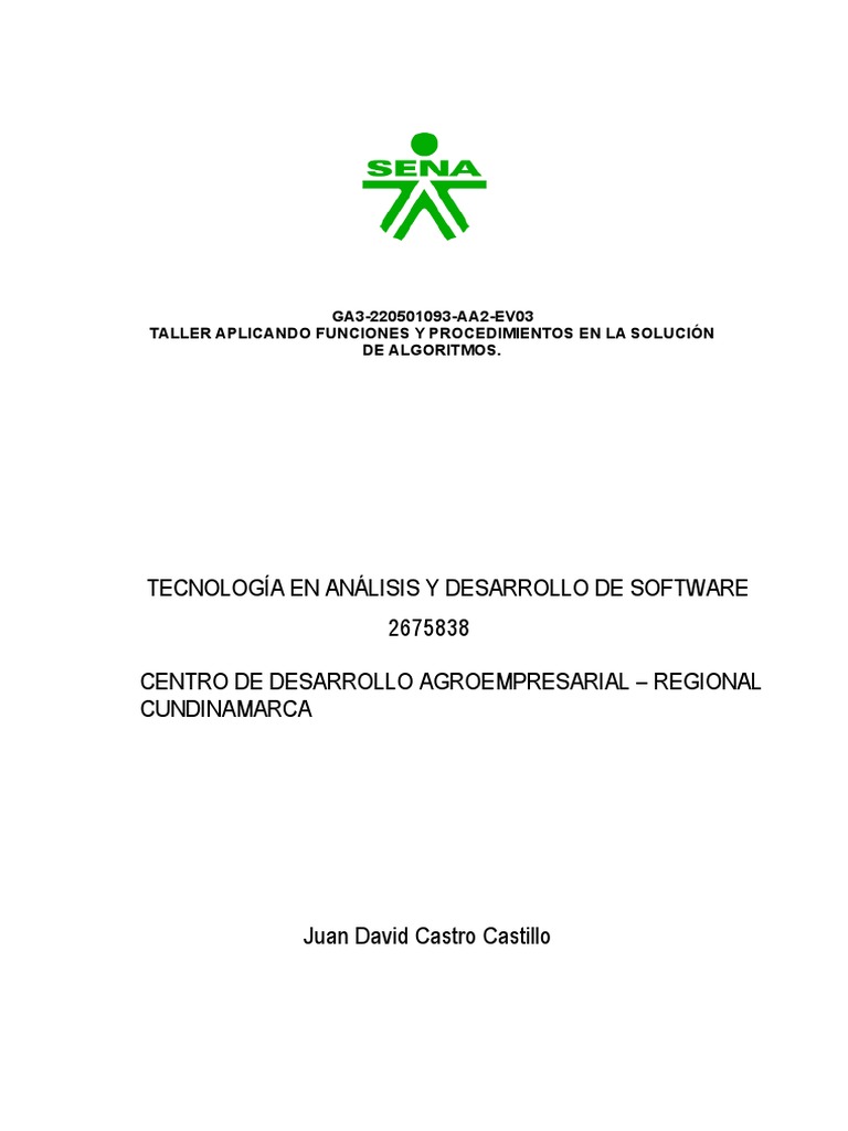 Algoritmos: Funciones y Procedimientos | PDF | Informática