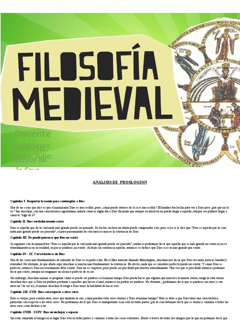 PROSLOGION | PDF | Dios | Existencia