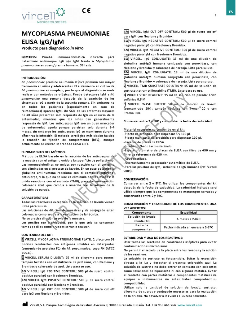 Kit ELISA para Diagnóstico de Mycoplasma | PDF | Elisa | Anticuerpo